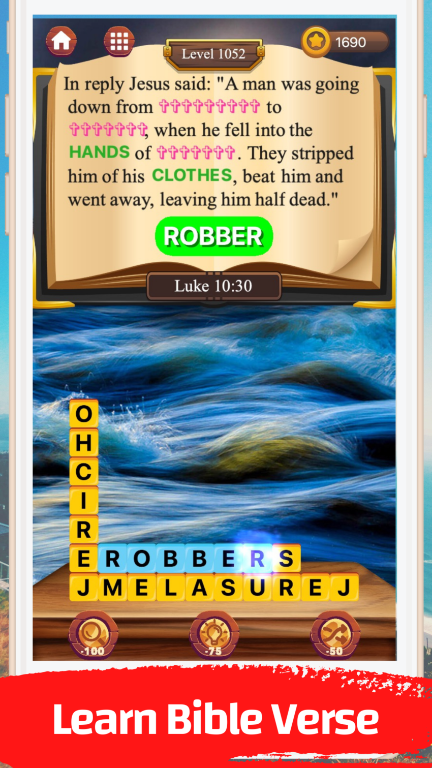 Bible Verse Word Puzzle - Katiamapps.com